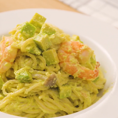 Creamy Wasabi Avocado Spaghetti – New Hatchin Japanese Grocerant